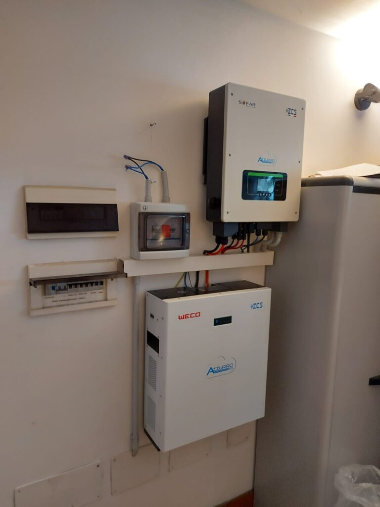 Inverter + Sistema di accumulo marca WECO 4,95 kWh - Forlì - Green Solution